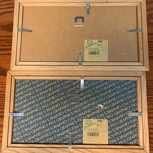 Wall Decor | Vintage Figi Graphics Cat Prints Wooden Frames | Poshmark